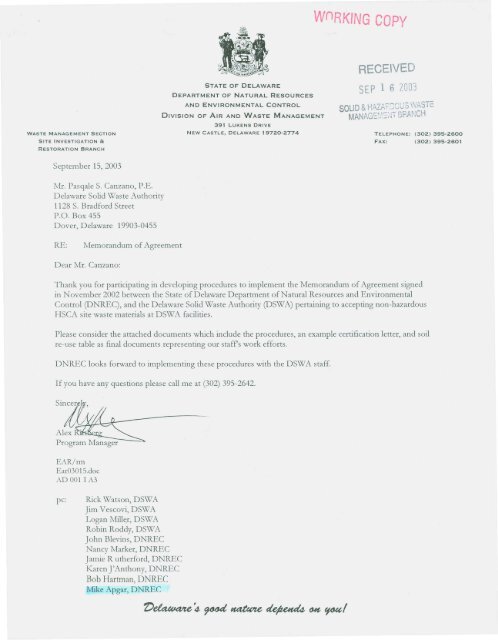 Example Of Memorandum Of Agreement
