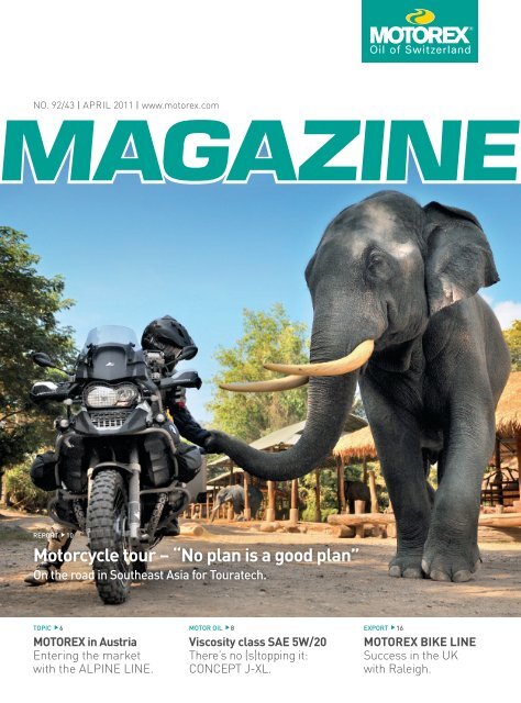 Motorcycle tour – “No plan is a good plan” - Motorex