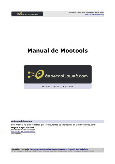 Manual de Mootools - Biblioteca Digital