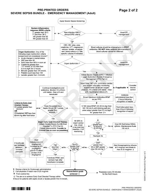 PRE-PRINTED ORDERS SEVERE