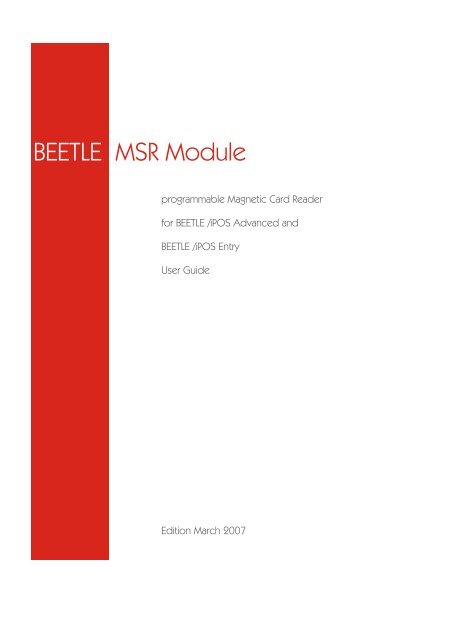 BEETLE MSR Module - Wincor Nixdorf