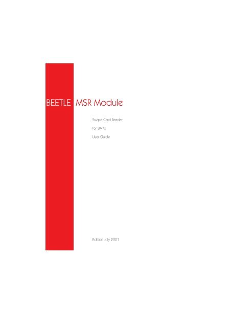 BEETLE MSR Module - Wincor Nixdorf