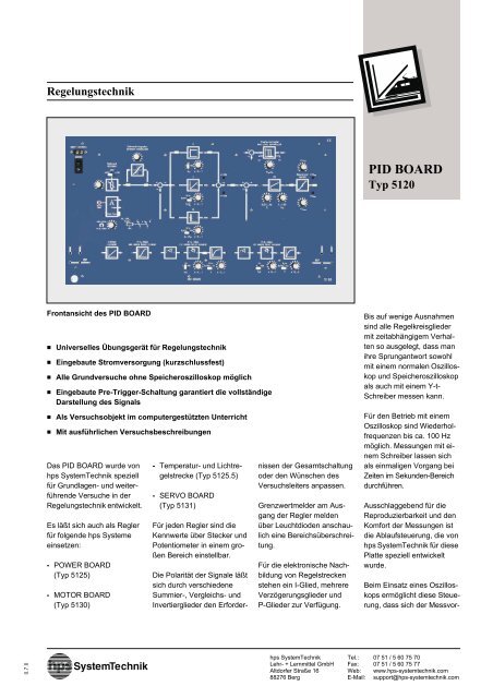 PID BOARD - hps SystemTechnik GmbH