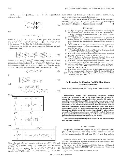 On Extending The Complex Fastica Algorithm To Noncircular Umbc