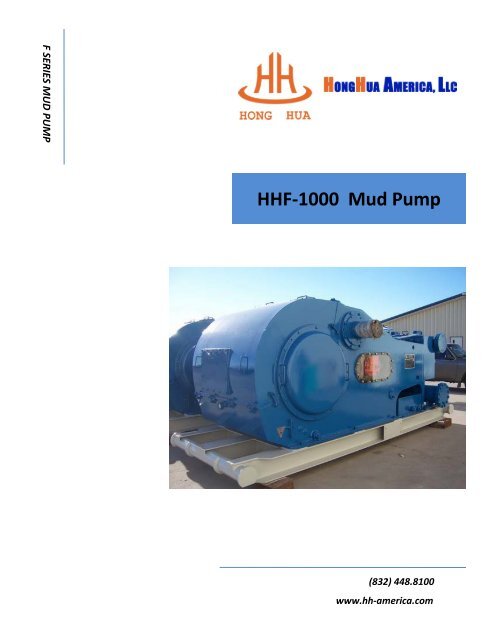 HHF-1000 Mud Pump - HongHua America, LLC