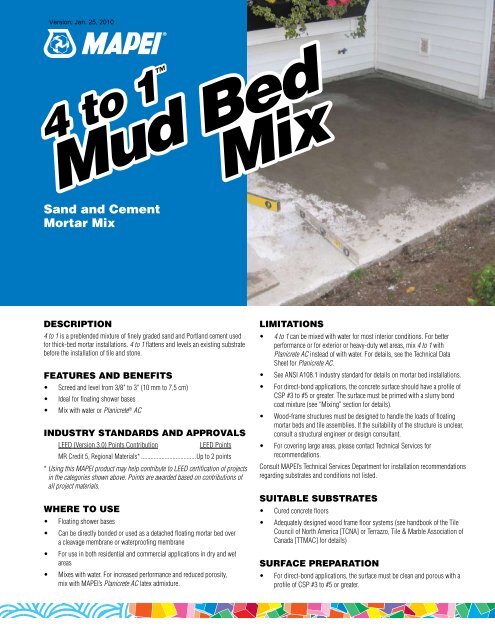 Mud Bed Mix
