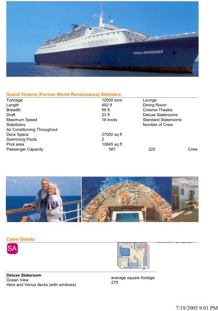 Royal Olympic Cruises - World Renaissance cruise ship mediter...