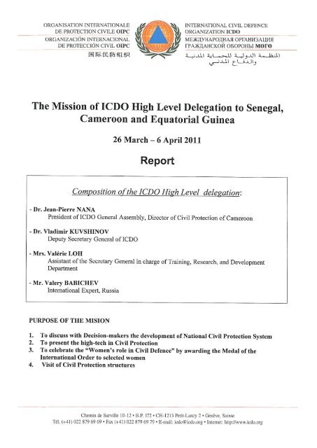 international civil defence organization icdo organisation ...