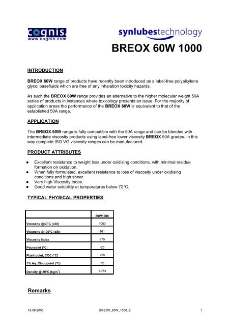 BREOX 60W 1000