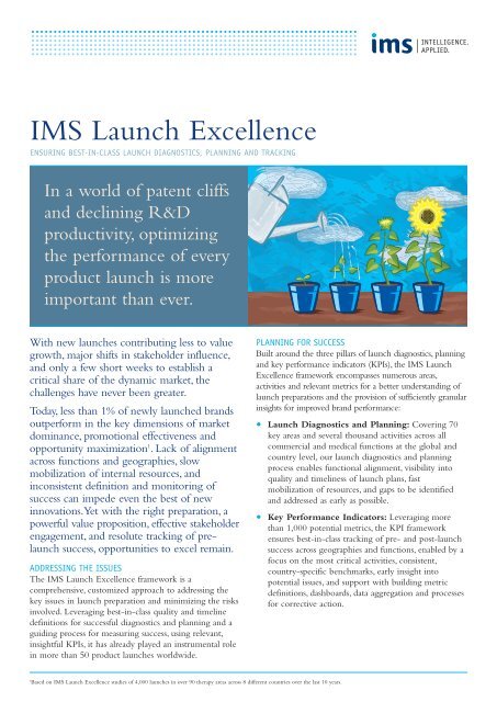 Launch Excellence A4 4pp - IMS Consulting