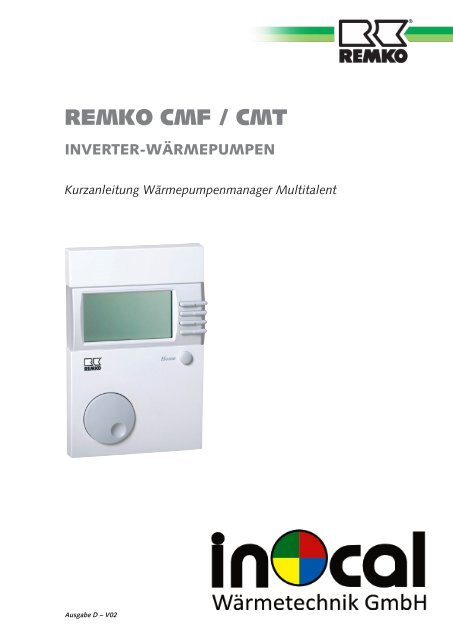 Kurzanleitung - Inocal Wärmetechnik