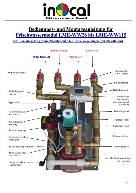 Bedienungs- und Montageanleitung für Frischwassermodul LME ...