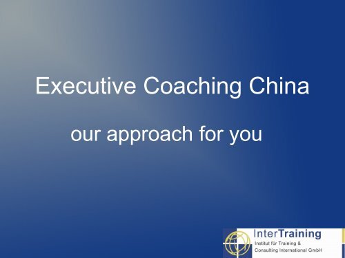 Executive Coaching China