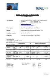 PULP DATA SHEET - Zellstoff Pöls AG