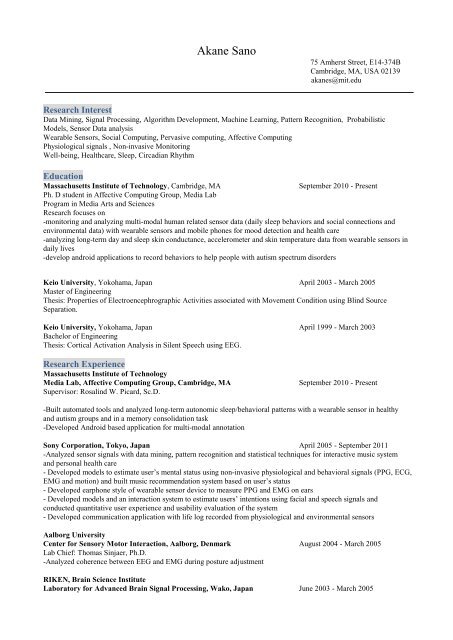 download Resume - MIT Media Lab