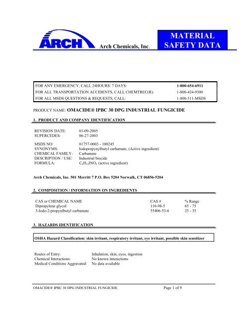 MATERIAL SAFETY DATA - KellySolutions.com