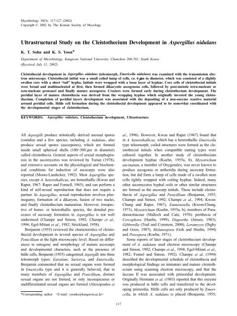 Cleistothecium - KoreaMed Synapse