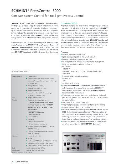 SCHMIDT ® PressControl 5