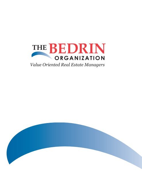 Download and Print our Brochure - The Bedrin Organization