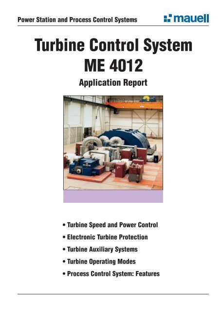 Turbine Control System ME 4012 - Mauell Limited