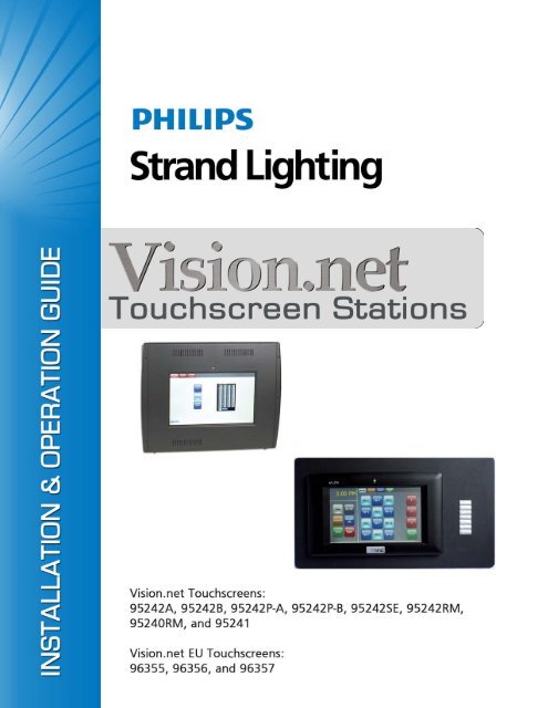 Vision.net Touchscreen Stations - Strand Lighting