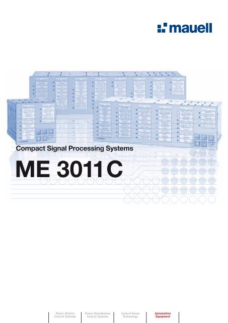 Compact Signal Processing Systems ME 3011C - MaxiCont
