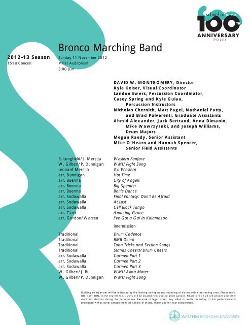 Bronco Marching Band