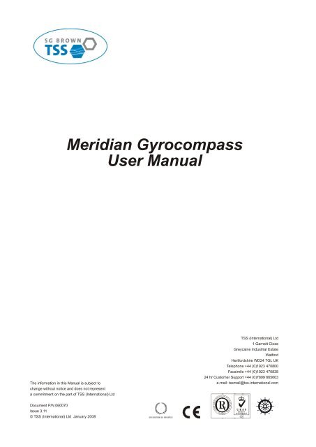 Meridian Gyrocompass.book - Teledyne TSS