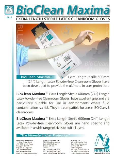 Bioclean Maxima - Clean Room Garments