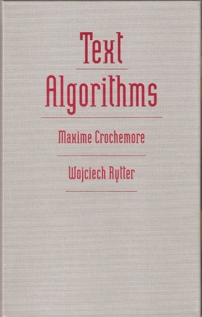 Text Algorithms[PDF]