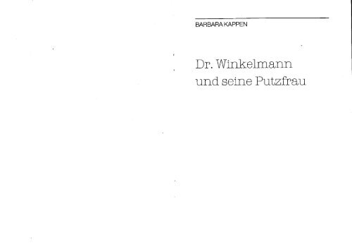 Dr. Winkelmann und seine Putzfrau