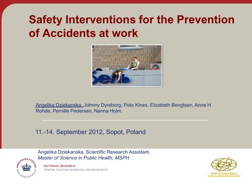 Safety Interventions for the Prevention of Accidents in the Work Place