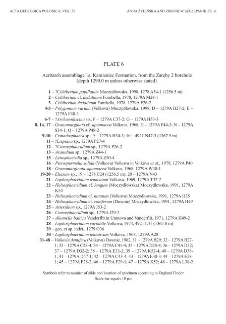 ACTA GEOLOGICA POLONICA,