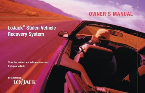 LoJack Owners Manual