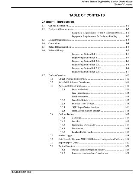 Table of Contents - ABB SolutionsBank