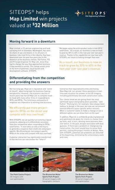 Map Limited case study - SITEOPS