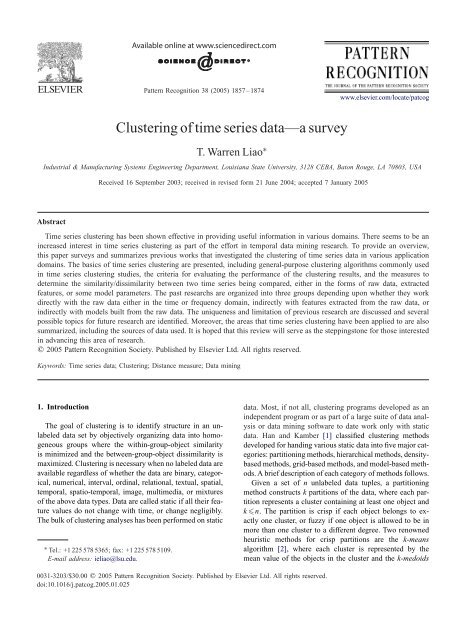 Clustering of time series data—a survey.pdf
