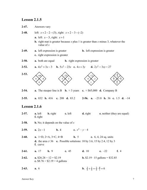 Algebra 2 Textbook With Answers Chapter 2 Review With Answer
