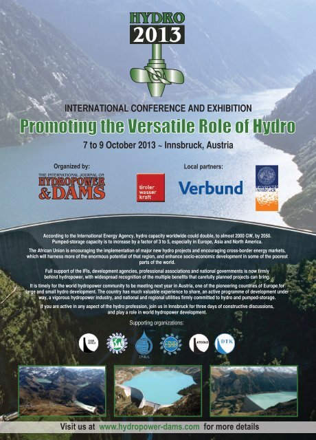 Hydro 2013 - International Journal on Hydropower and Dams