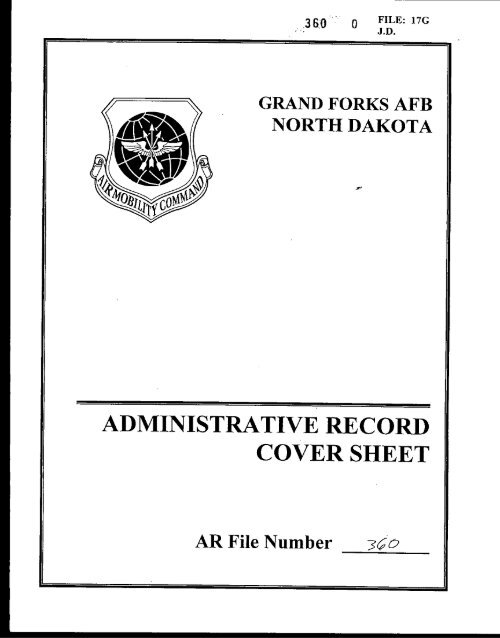 3 - Air Mobility Command Administrative Record