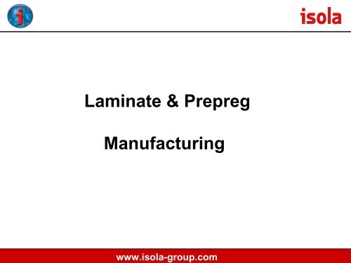 Laminate & Prepreg Manufacturing