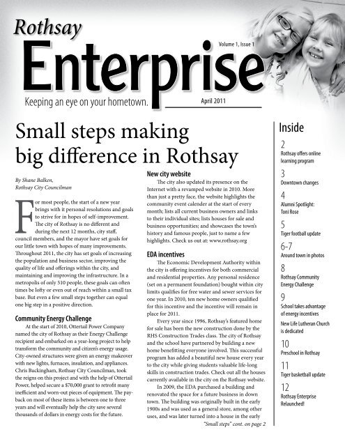 Rothsay Small steps making big difference in Rothsay