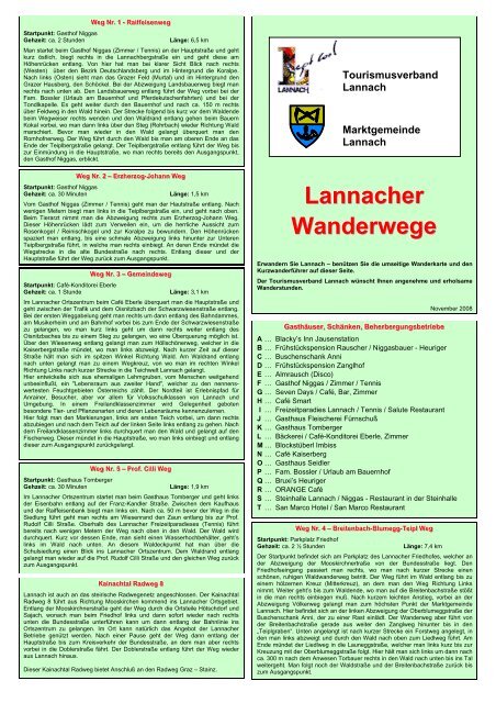 Lannacher Wanderwege - Marktgemeinde Lannach