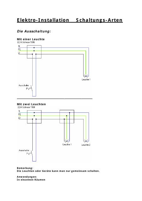 Elektro-Installation Schaltungen - Fucktor-X.com