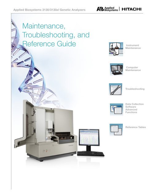 3130/3130xl Genetic Analyzers Maintenance, Troubleshoooting