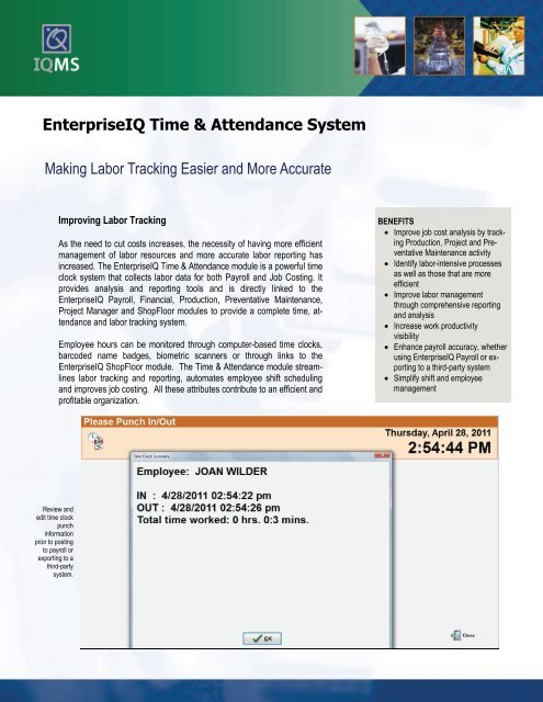 Time & Attendance - IQMS