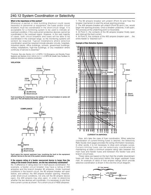 NEC ® 240.12 System Coordination - Cooper Industries