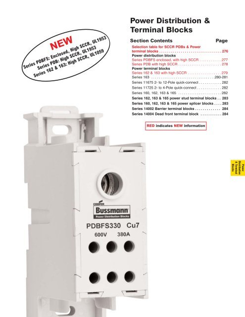 Power Distribution & Terminal Blocks Catalog - Control Design Supply