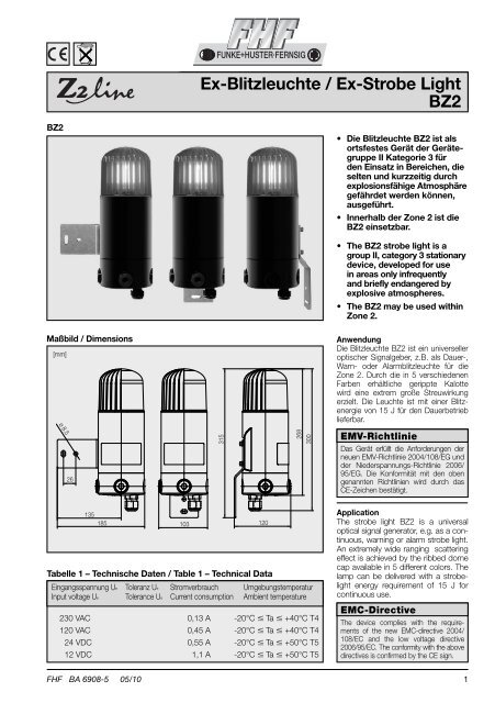 Ex-Blitzleuchte / Ex-Strobe Light BZ2
