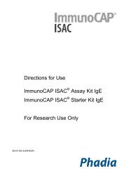 ImmunoCAP ISAC® Immuno Solid-phase Allergen Chip - Phadia